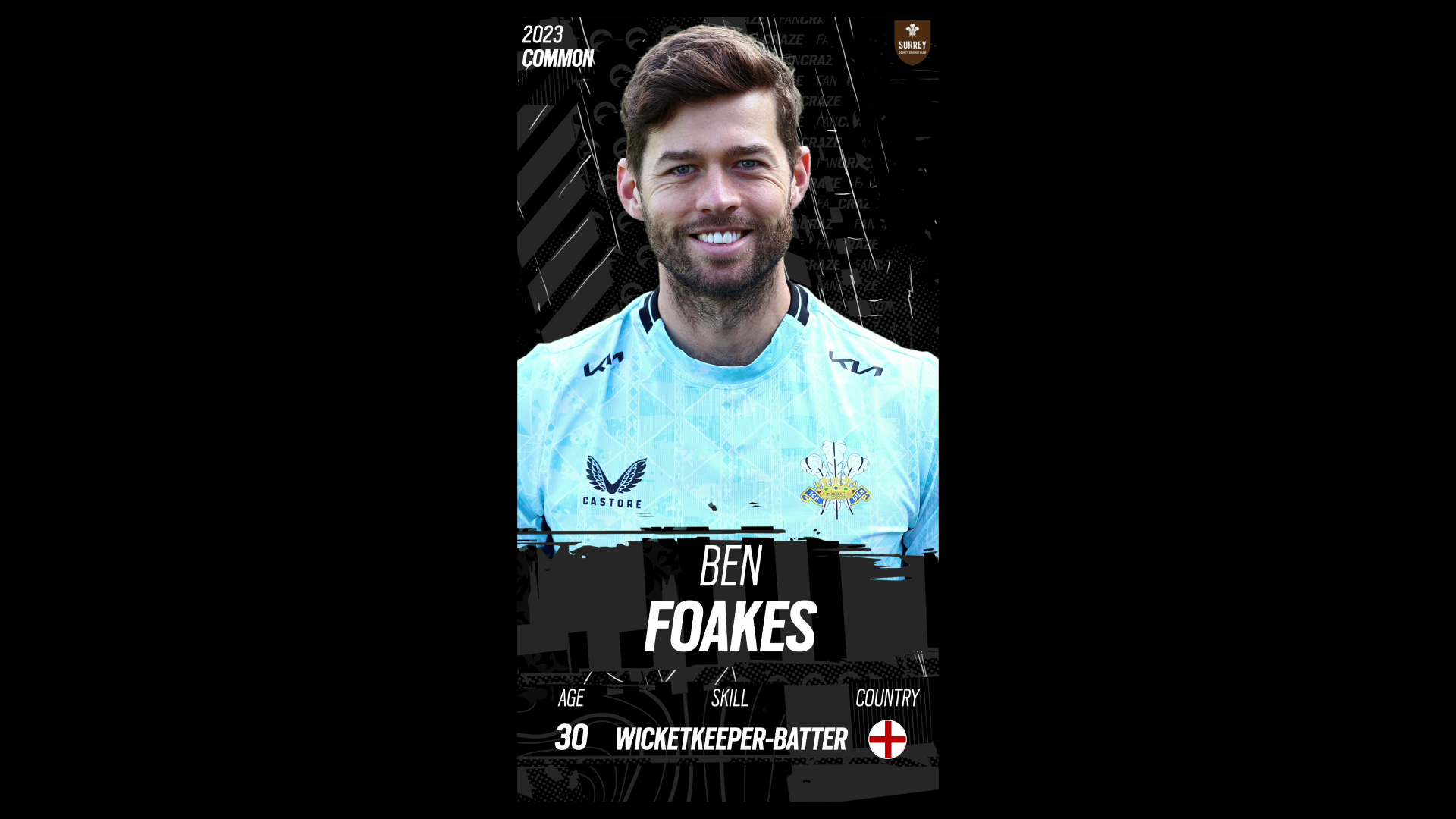 Ben Foakes Digital Player Card I 2023 County Championship | FanCraze
