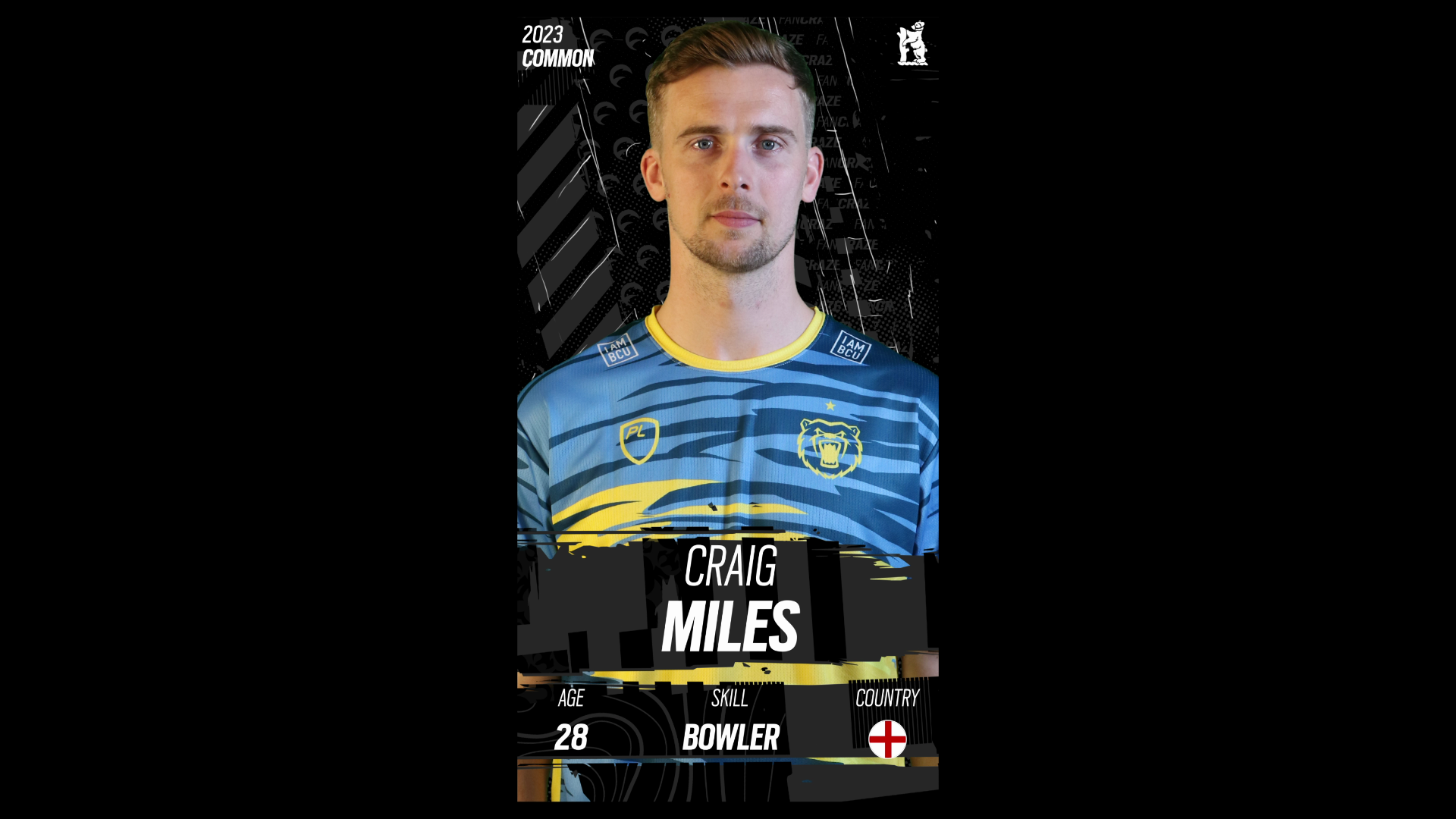 Craig Miles Digital Player Card I 2023 County Championship | FanCraze