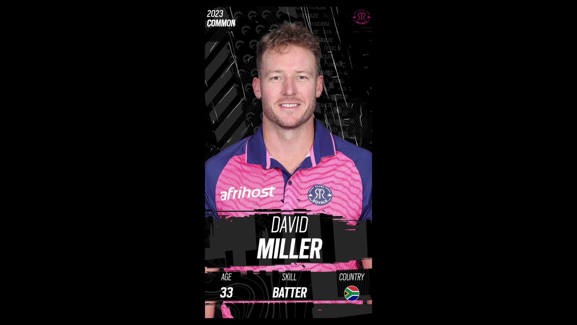 David Miller Digital Player Card |2023 SA20 League | FanCraze