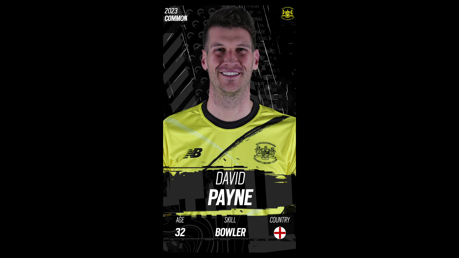 David Payne Digital Player Card I 2023 County Championship | FanCraze