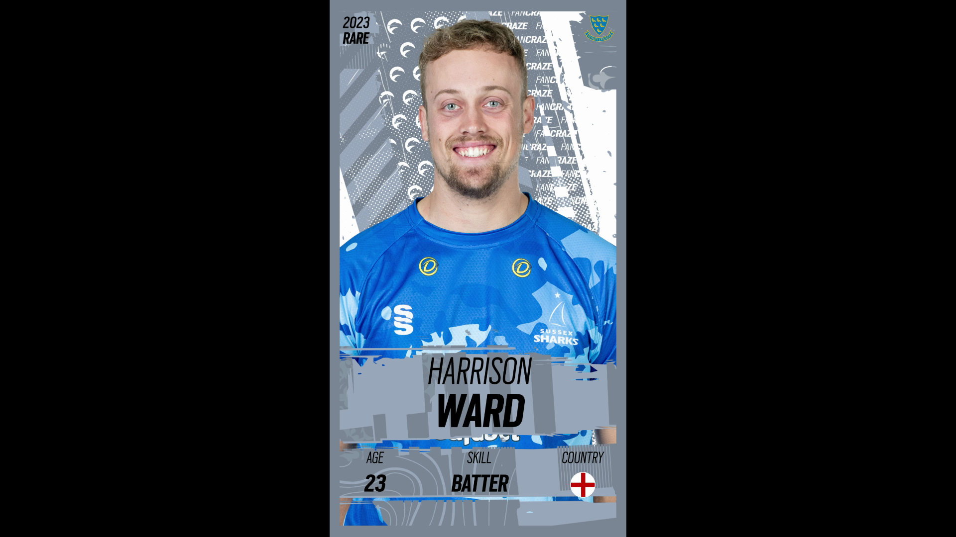 Harrison Ward Digital Player Card I 2023 County Championship | FanCraze