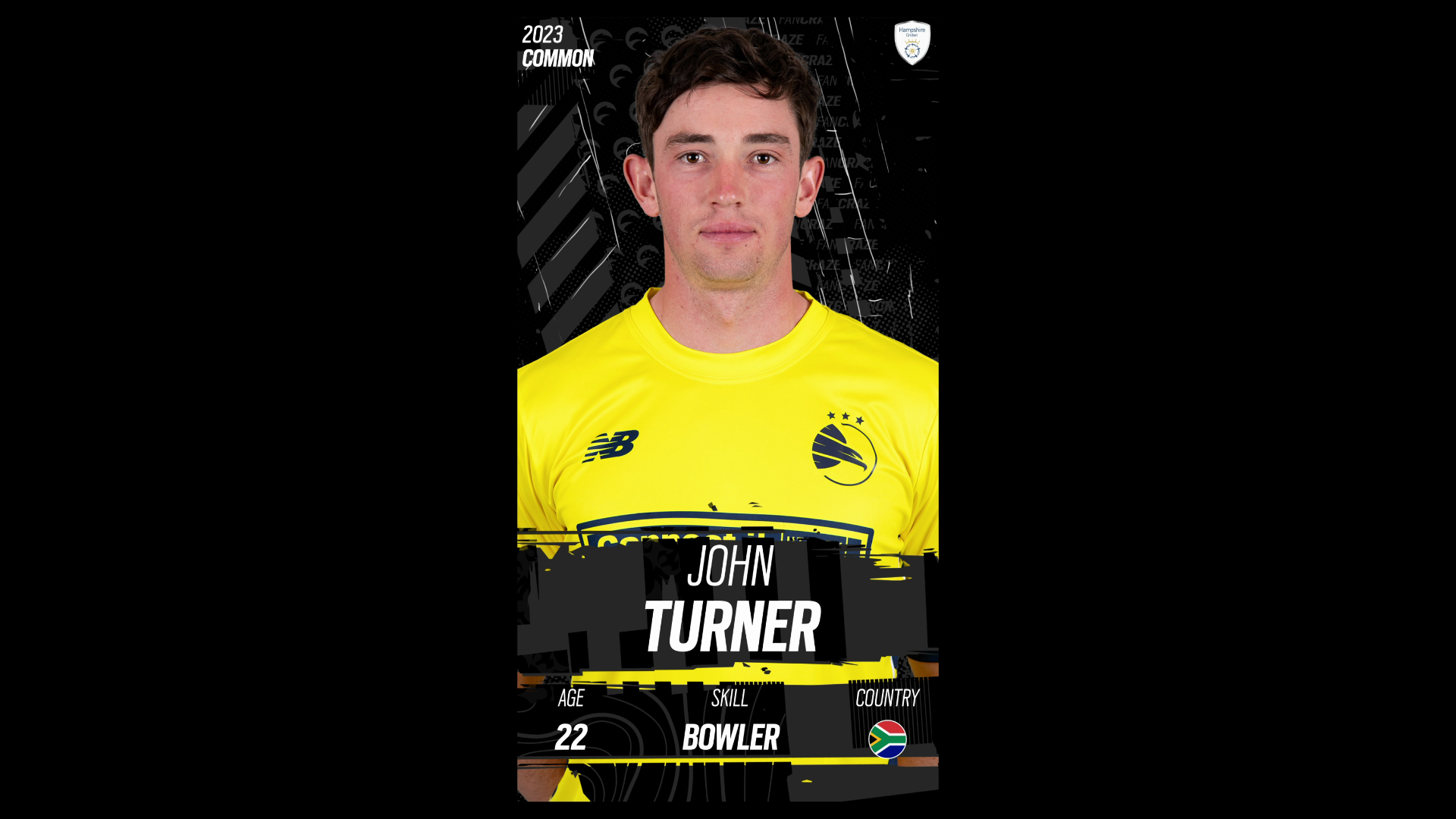 John Turner Digital Player Card I 2023 County Championship | FanCraze