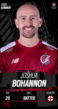 Joshua Bohannon Digital Player Card I 2023 County Championship | FanCraze