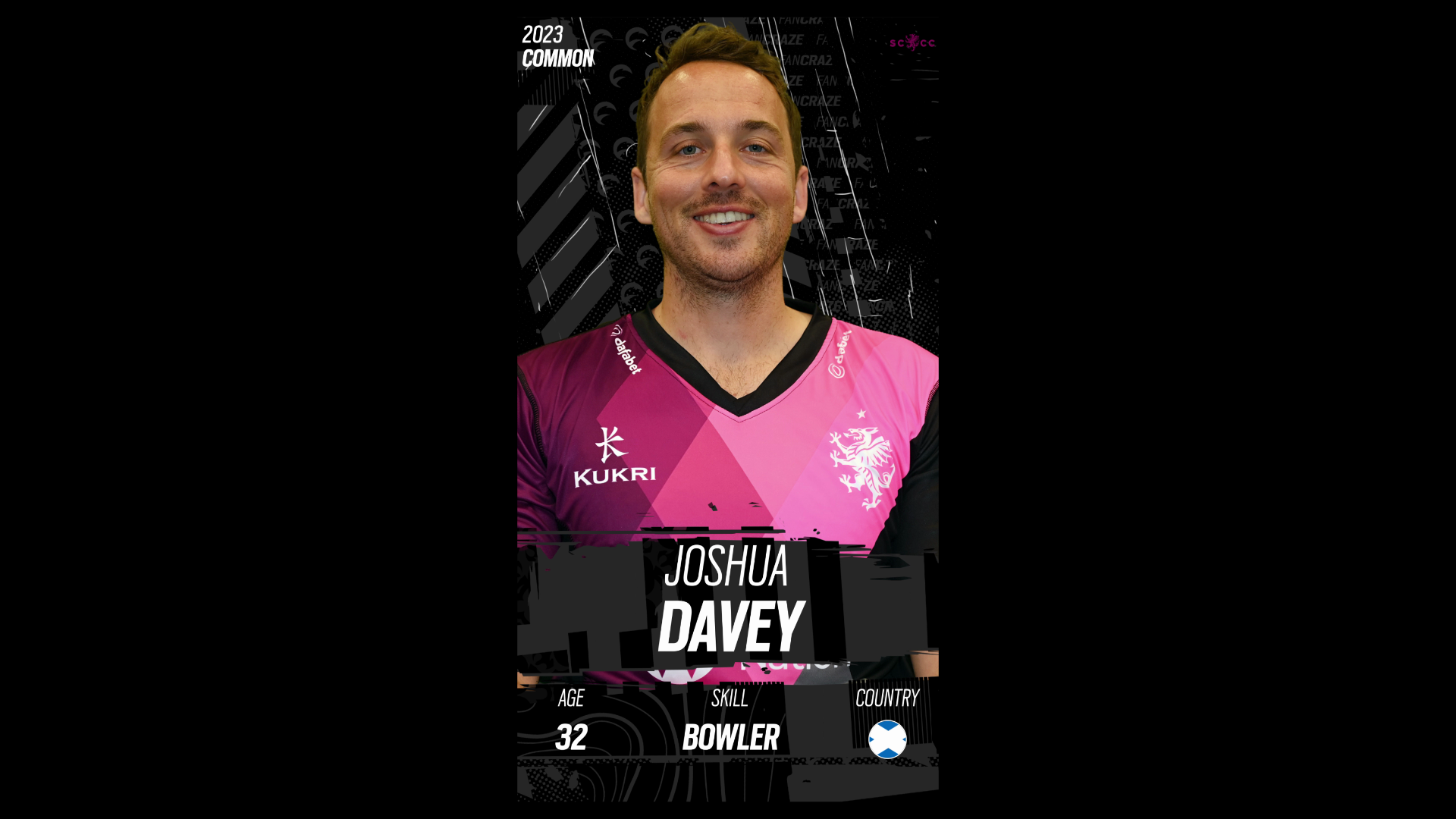 Joshua Davey Digital Player Card I 2023 County Championship | FanCraze
