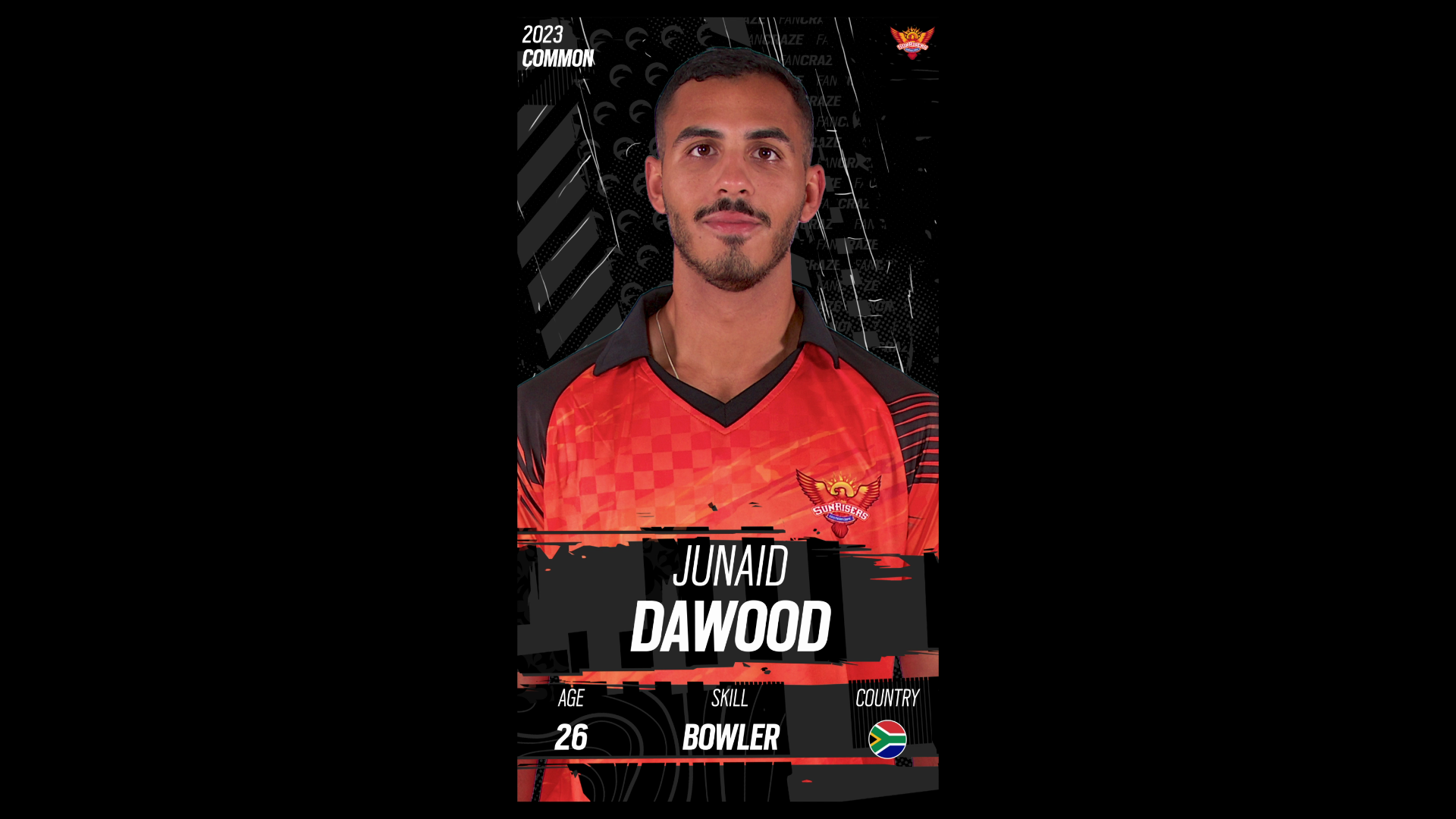 Junaid Dawood Digital Player Card |2023 SA20 League | FanCraze