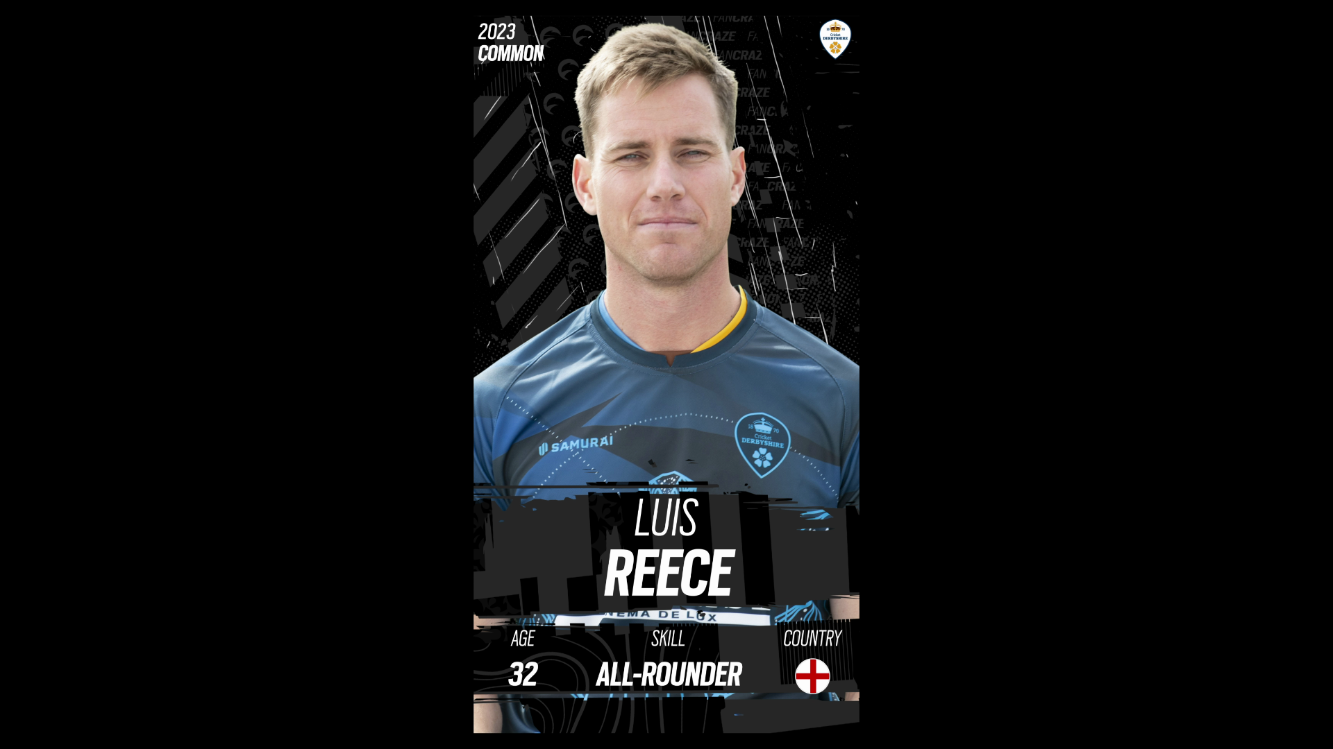 Luis Reece Digital Player Card I 2023 County Championship | FanCraze