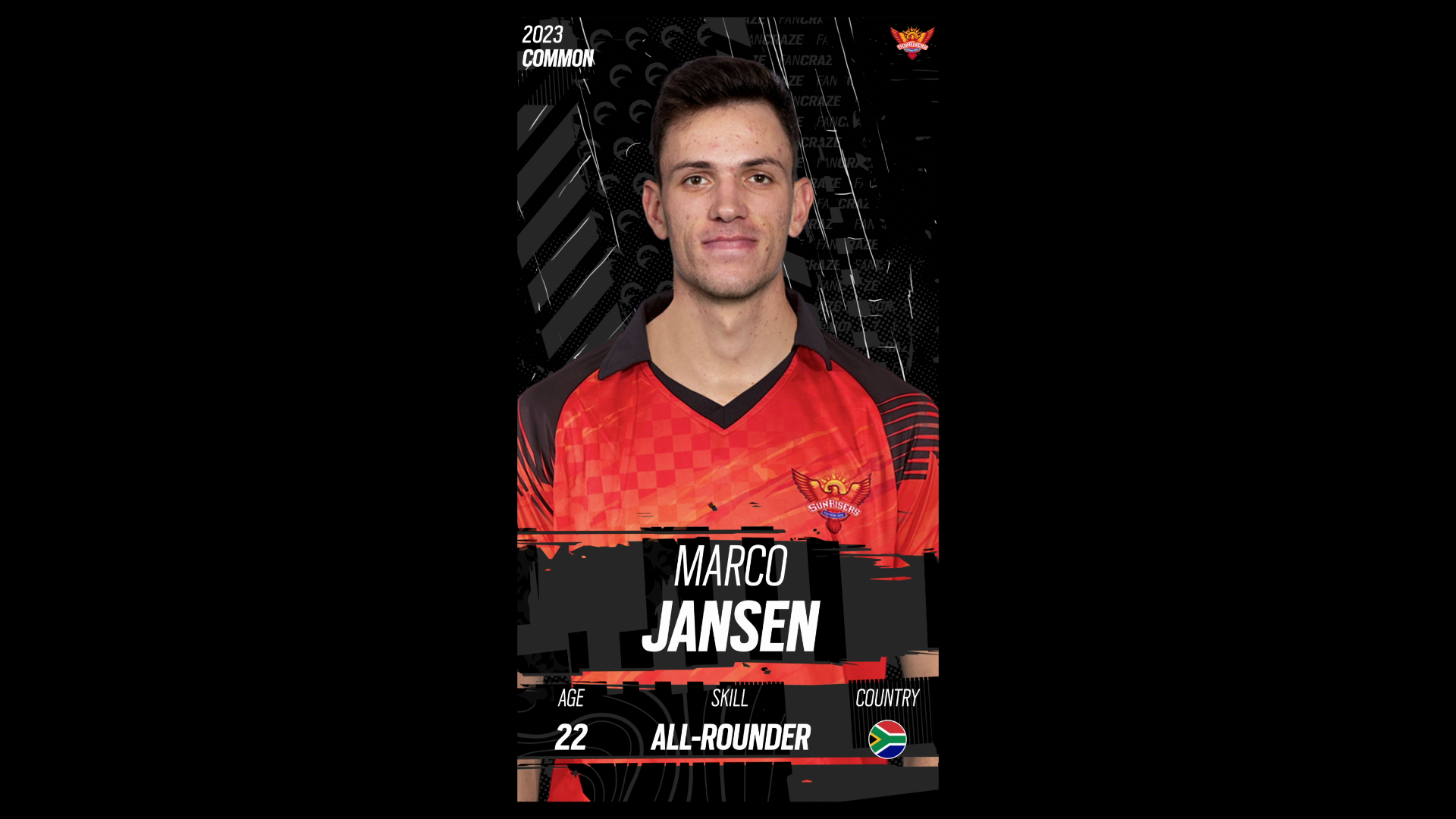 Marco Jansen Digital Player Card |2023 SA20 League | FanCraze