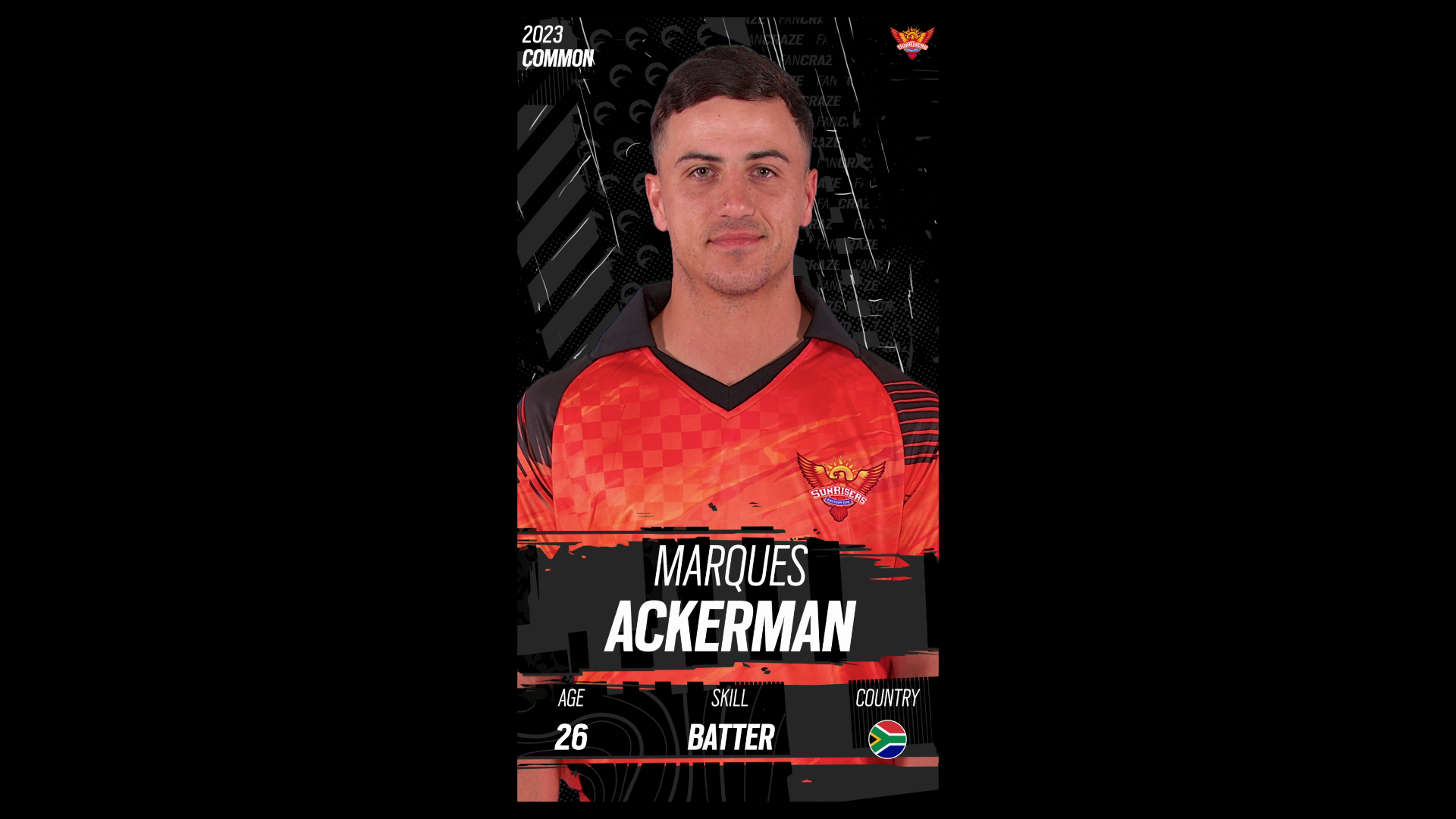 Marques Ackerman Digital Player Card |2023 SA20 League | FanCraze