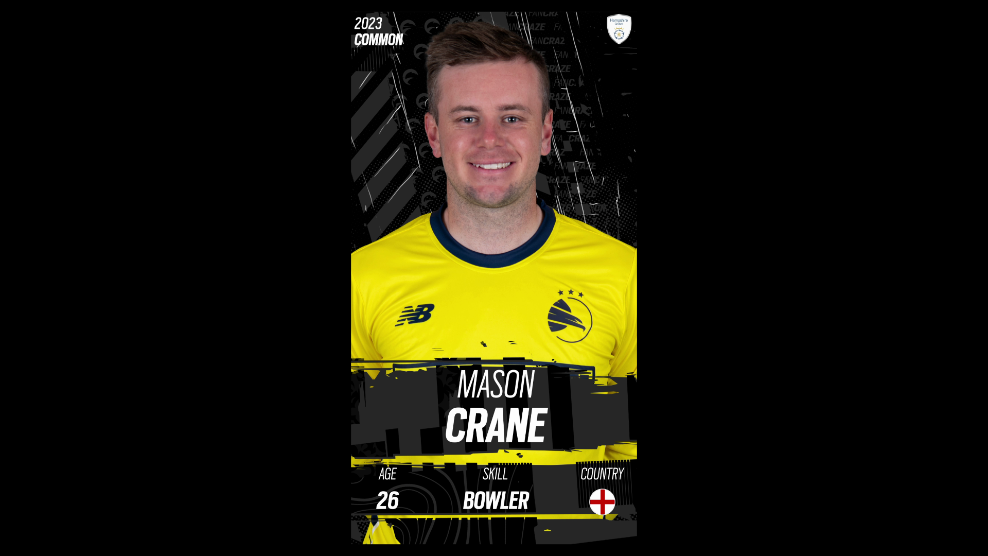Mason Crane Digital Player Card I 2023 County Championship | FanCraze