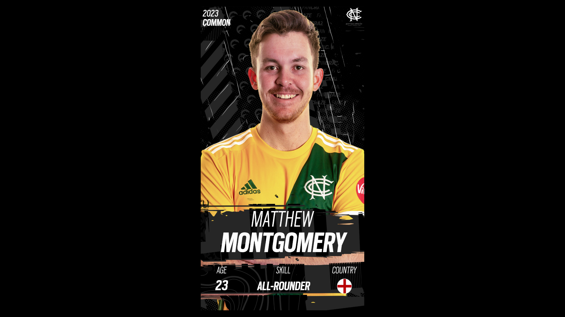 Matthew Montgomery Digital Player Card I 2023 County Championship ...