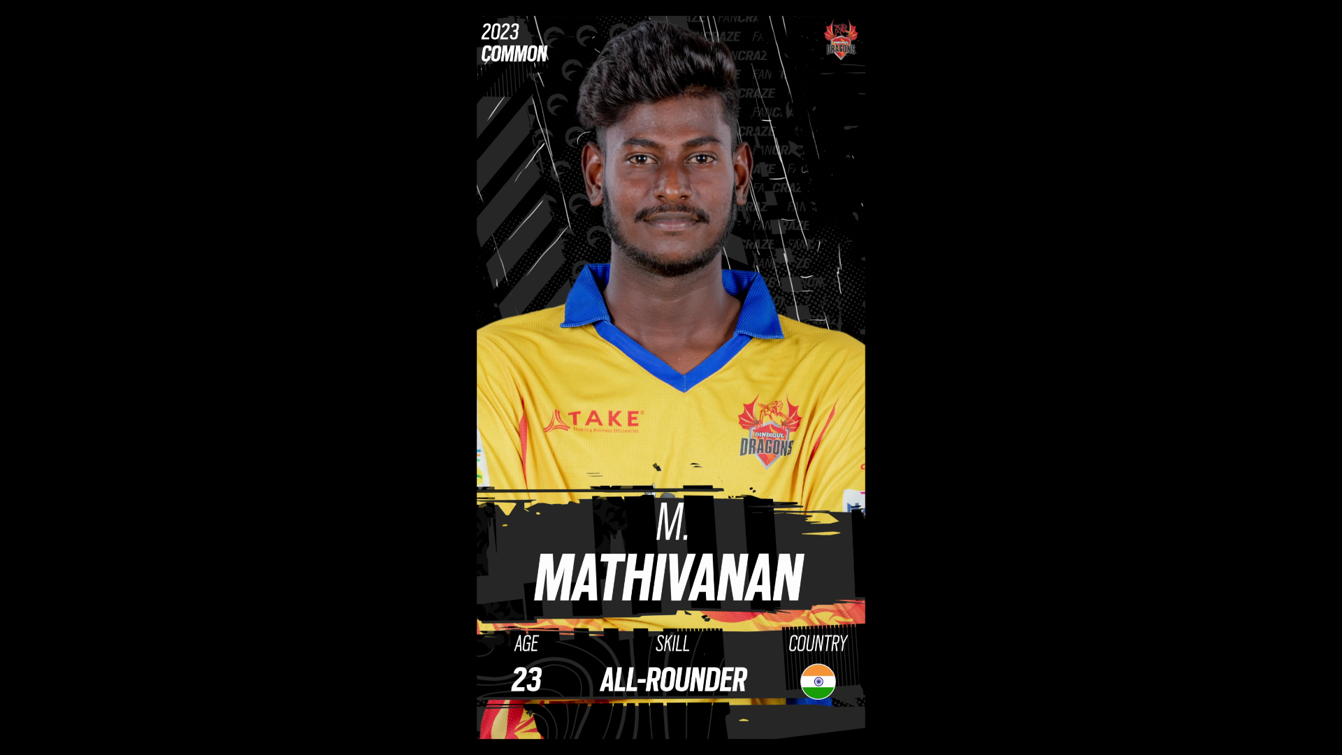 M. Mathivanan Digital Player Card | DD - TNPL 2023 | FanCraze