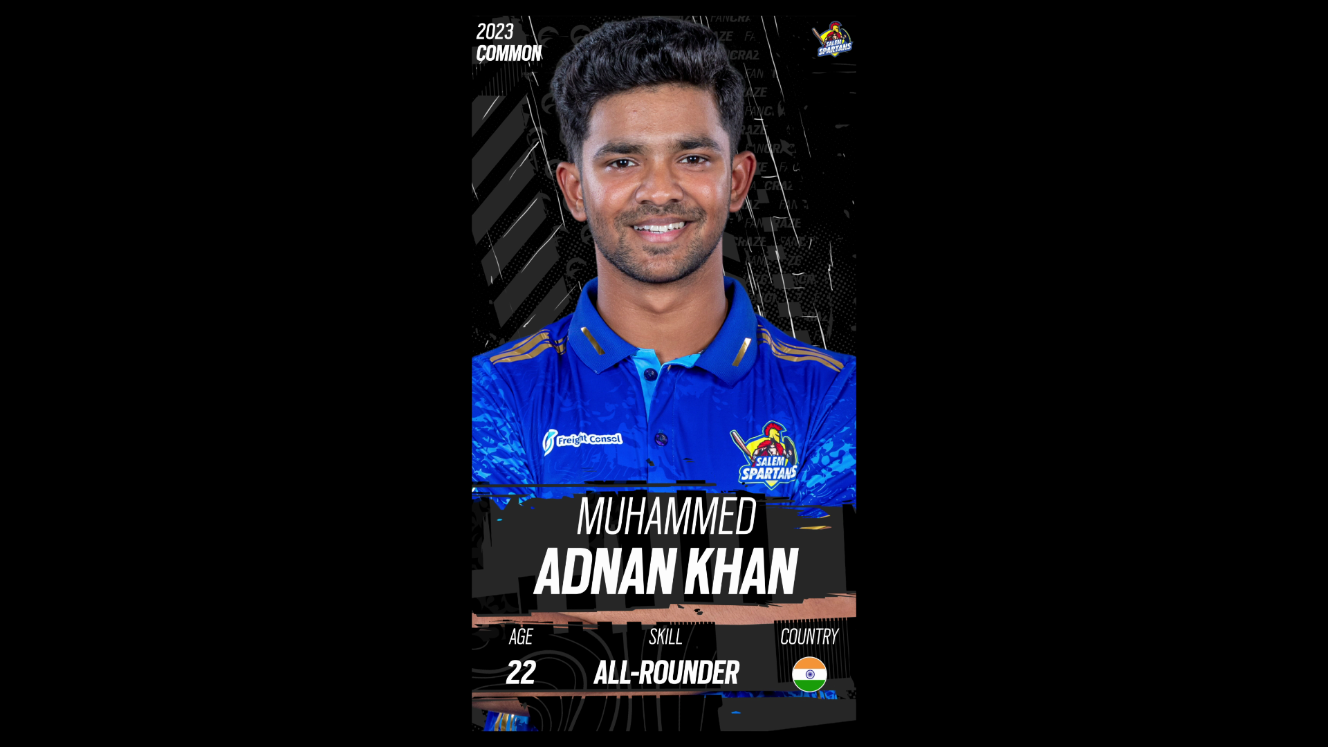 Muhammed Adnan Khan Digital Player Card | SS - TNPL 2023 | FanCraze