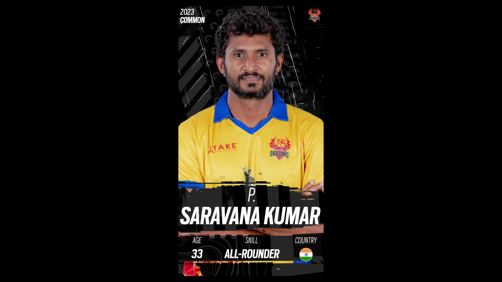 P. Saravana Kumar Digital Player Card | DD - TNPL 2023 | FanCraze