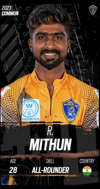 R. Mithun Digital Player Card | NRK - TNPL 2023 | FanCraze
