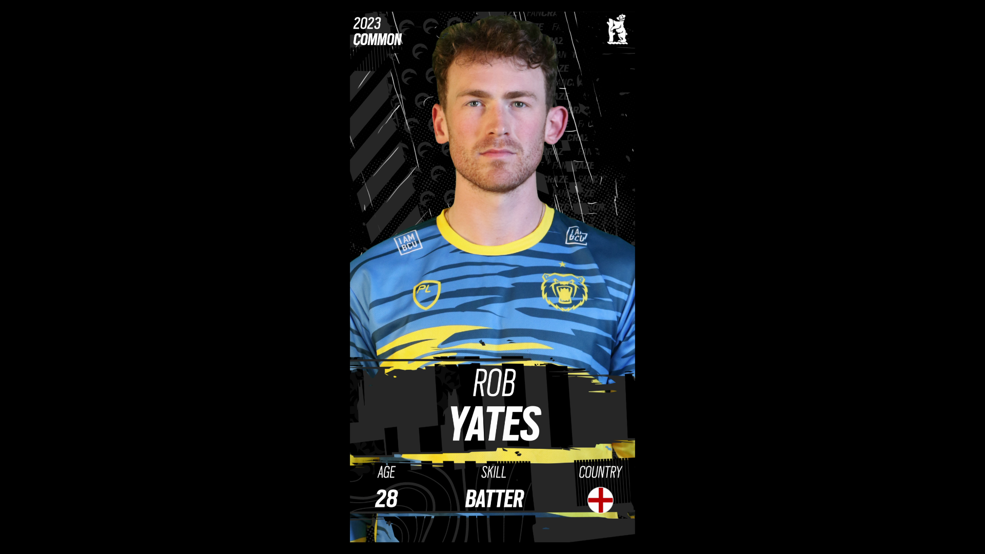Rob Yates Digital Player Card I 2023 County Championship | FanCraze