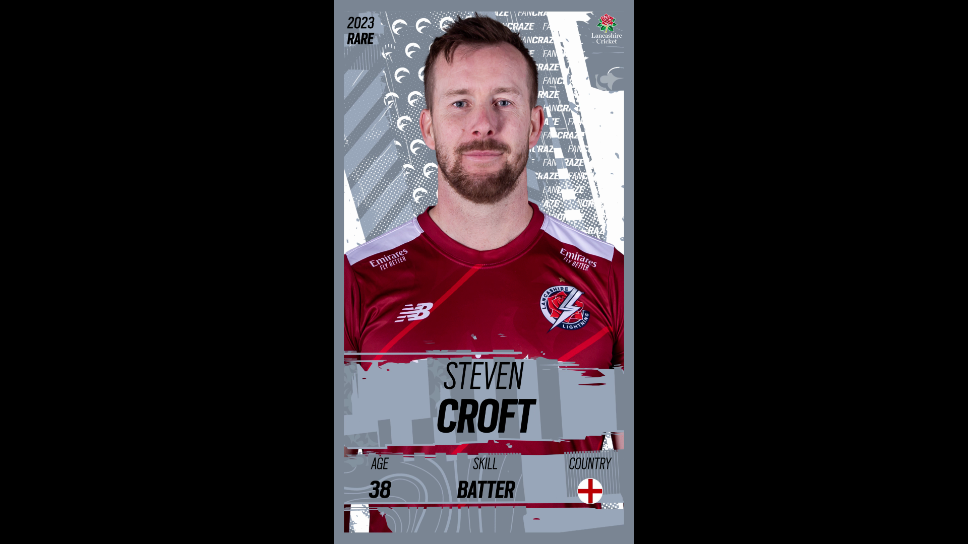 Steven Croft Digital Player Card I 2023 County Championship | FanCraze