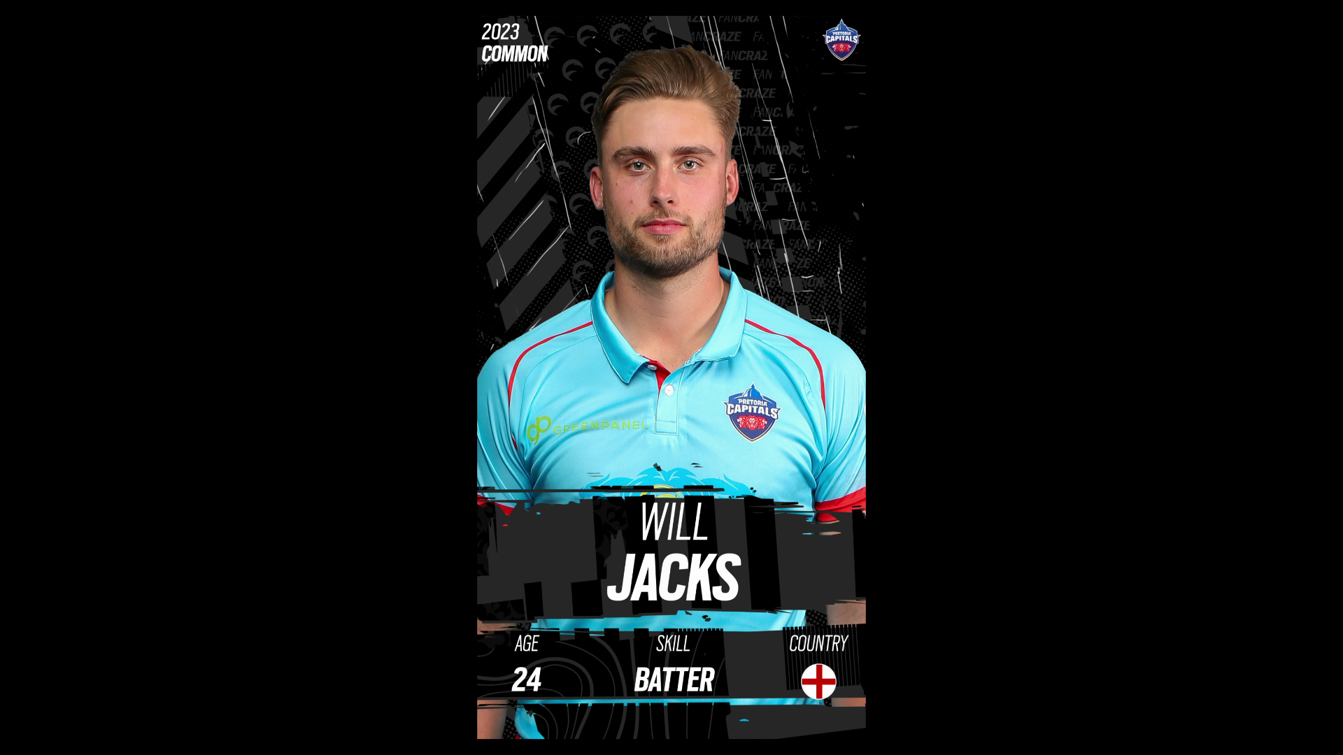 Will Jacks Digital Player Card |2023 SA20 League | FanCraze