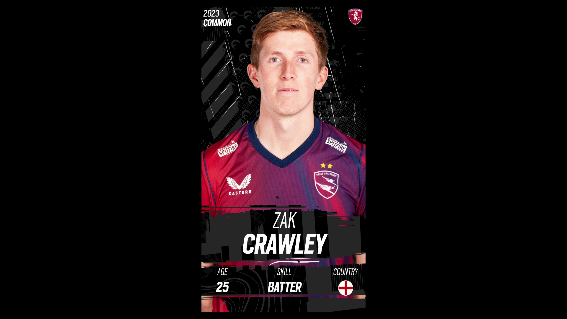 Zak Crawley Digital Player Card I 2023 County Championship | FanCraze